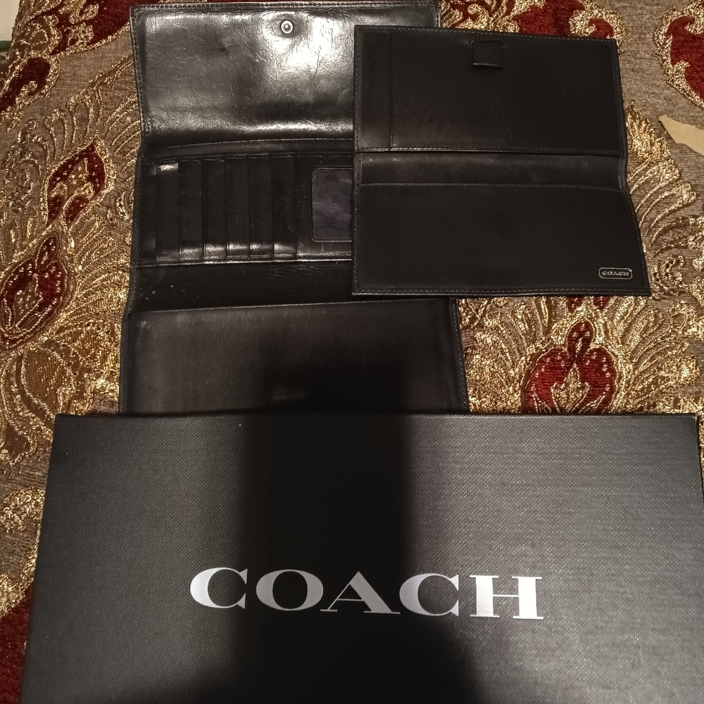 Coach Wallet & Check Book Cover - Gem